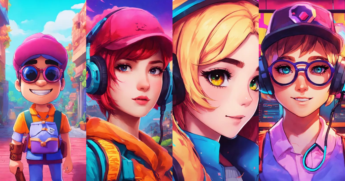 Lexica - Generate a 98x98 profile picture for a YouTube gaming channel ...