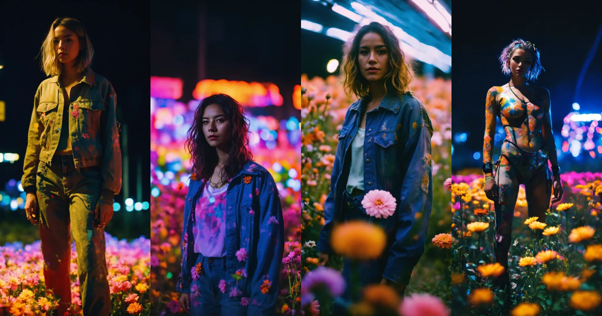 Lexica - Beautiful homeless gritty and dirty female cyborg standing in ...