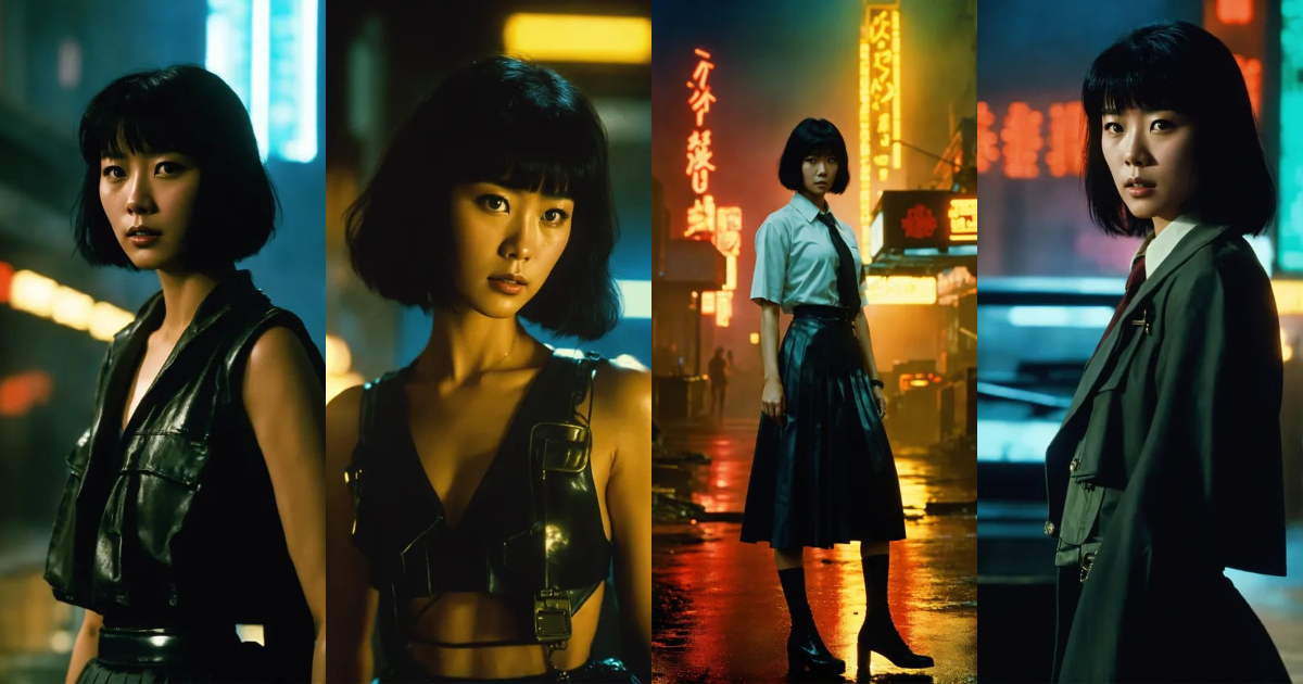 Lexica - Motoko Kusanagi in Blade Runner 1982, neo noir, cyberpunk ...