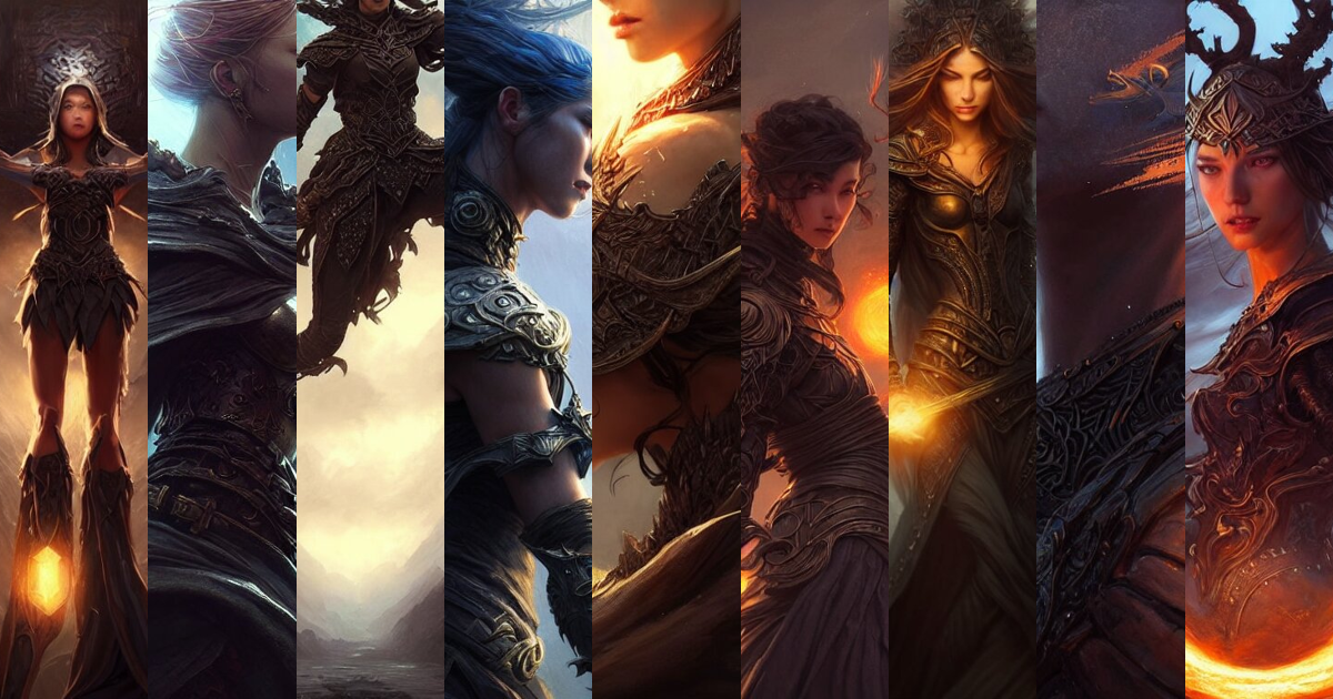 Lexica - Front portrait of mage, full body, epic action pose, story ...