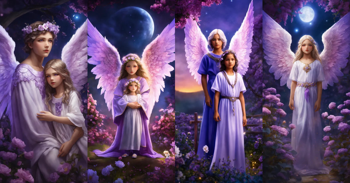 Lexica - 2 Guardian Angels, one is a boy and the other angel is a 7 ...