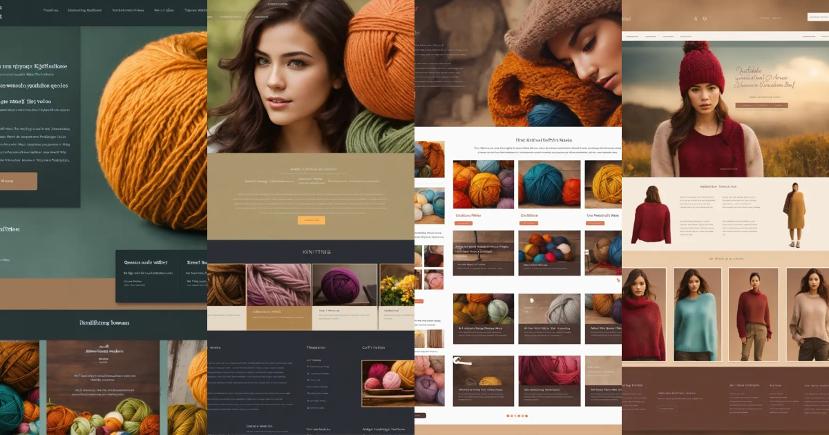 Lexica - Portfolio website for knitting ui design sophisticated, modern ...