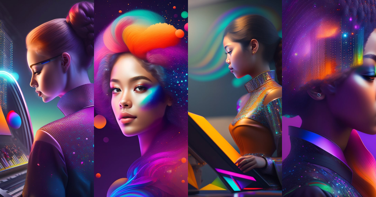 Lexica - Depict the intersection of programming code and artistic ...