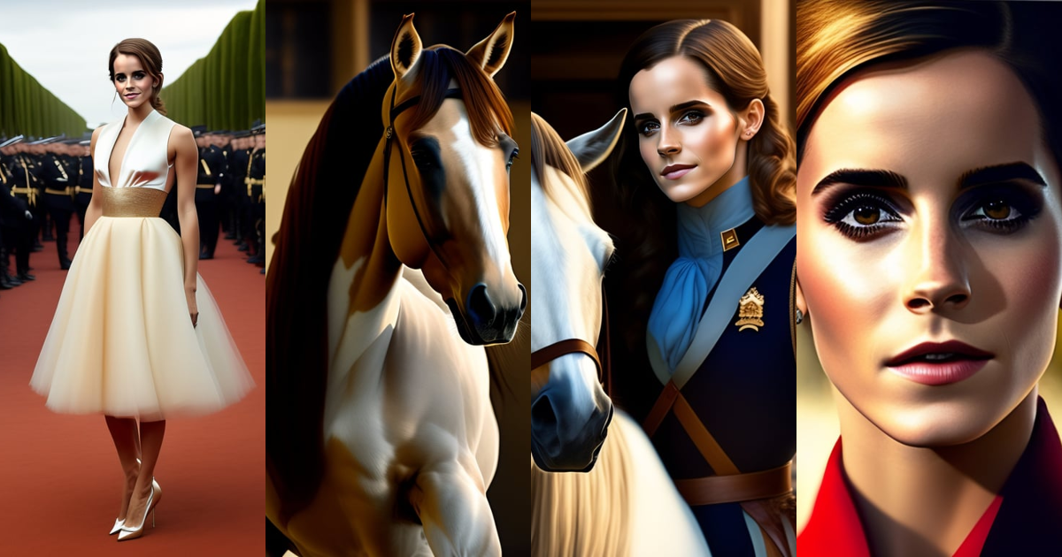 Lexica - Emma Watson in horse