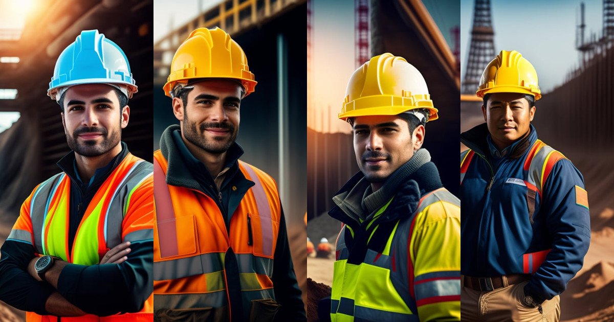 Lexica - Portrait of a geotechnical engineer in a construction site