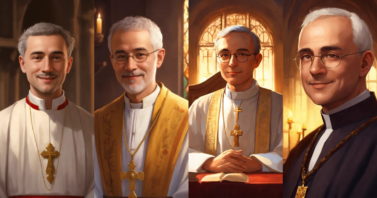 Lexica - Create a character based on a portrait of Priest Pierre Faure ...