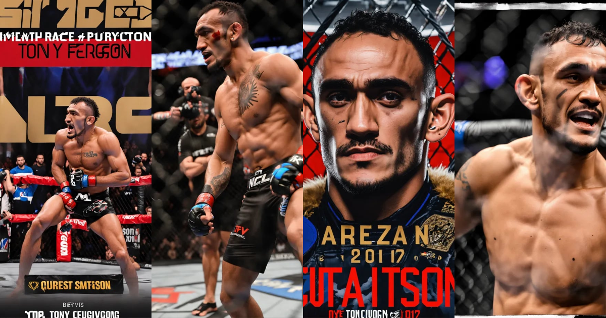 Lexica - Tony Ferguson MMA guerrier en octagon