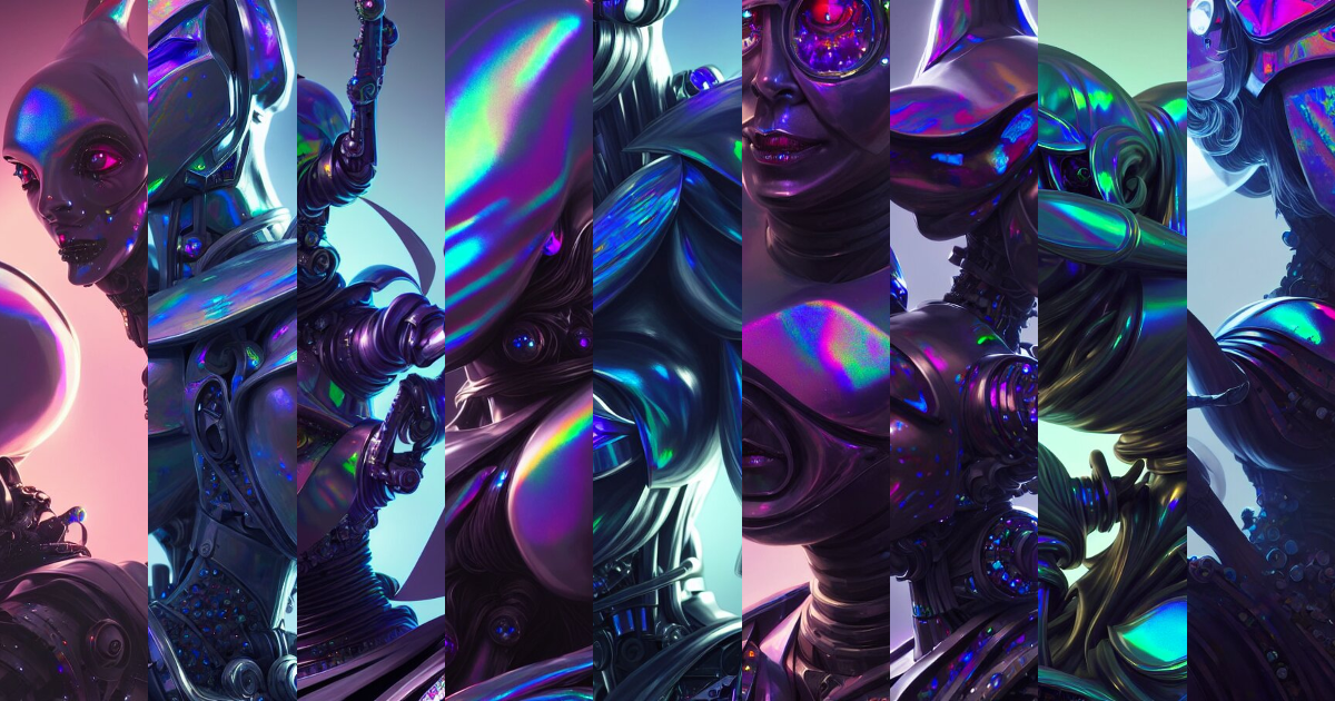 Lexica - Front shot of a court jester character, holographic crystals ...