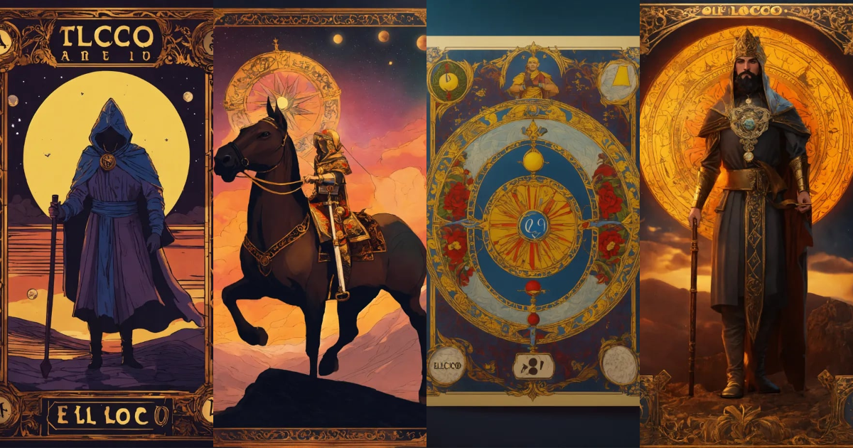 Lexica - Create me a tarot card number 0 called 'EL LOCO', for ...
