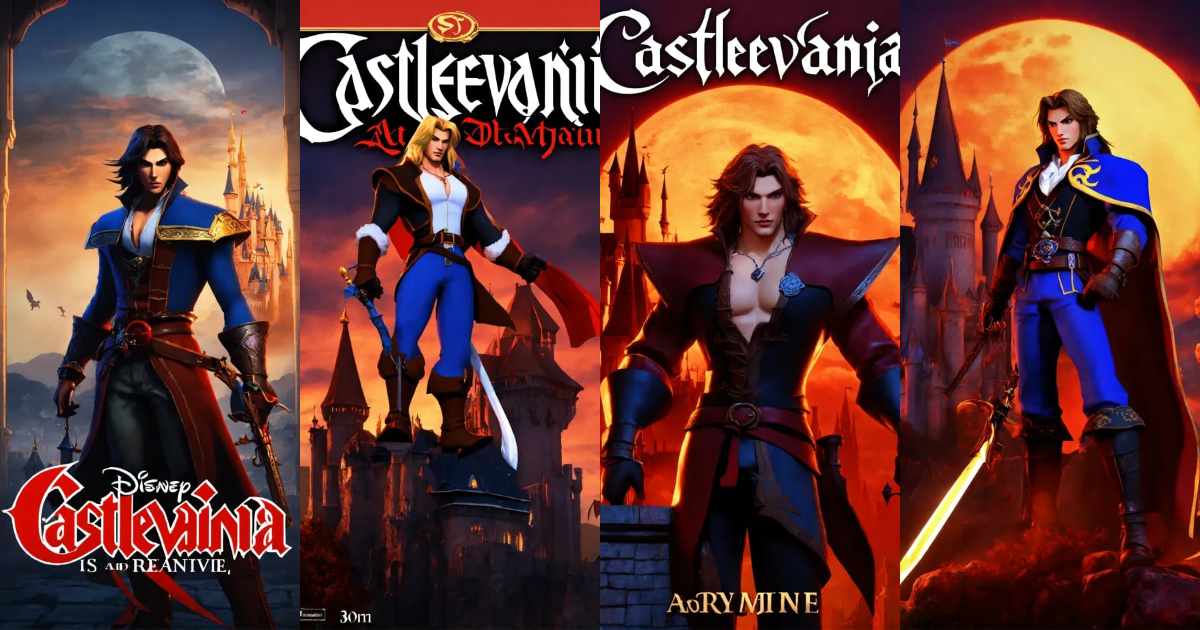 Lexica - Castlevania as a 3d disney movie cover