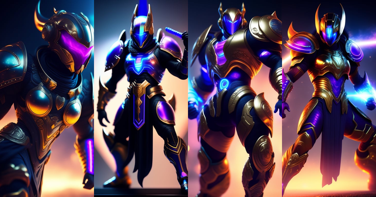 Lexica - Create an image of a 'Galactic Gladiator' who is an alien ...