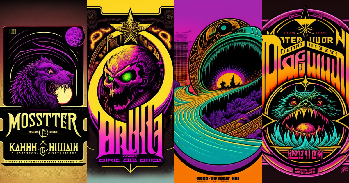 Lexica - Monster Cross-Over, logo design by Philippe Caza