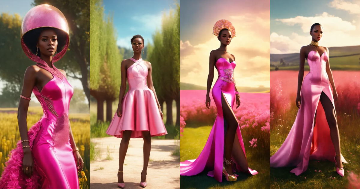 Lexica - Pretty human looking alien, golden dark skin, african features ...