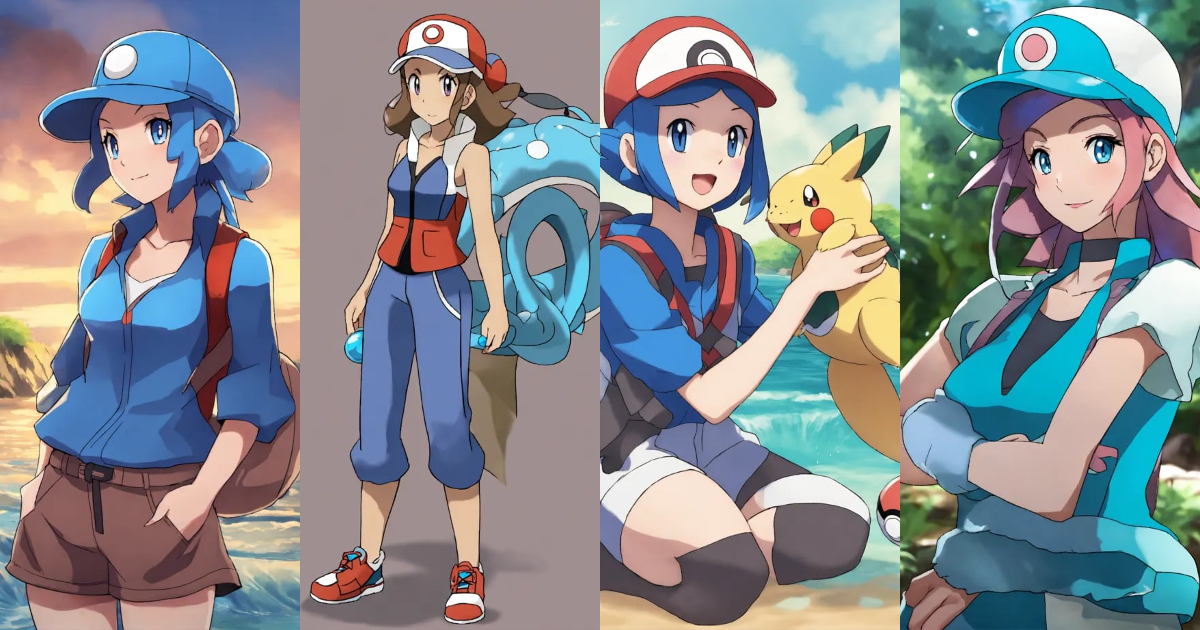 Lexica - Female pokemon trainer water type
