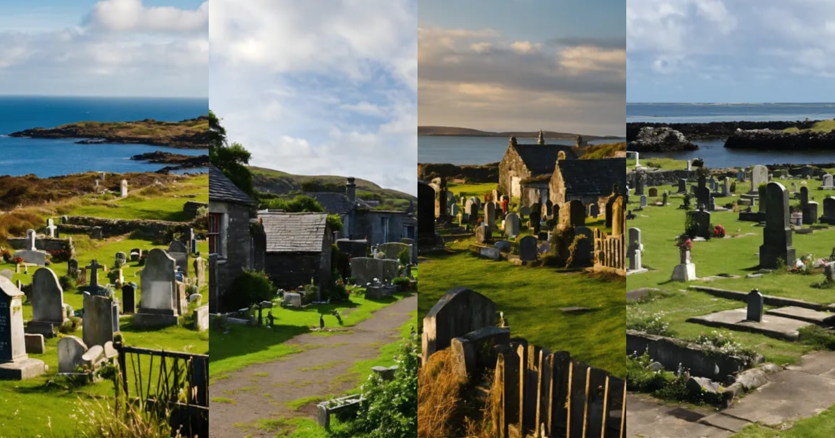 Lexica - 1860's coastal village, irish, poor area, graveyard