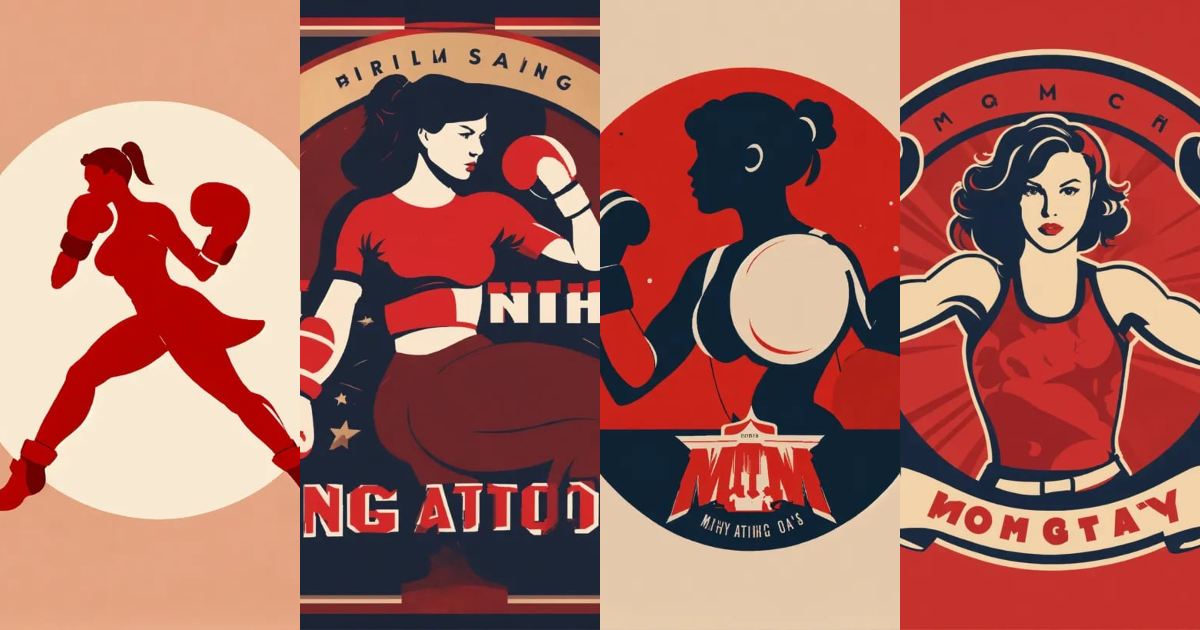 Lexica - A minimalist logo for a show about women boxing, called ...