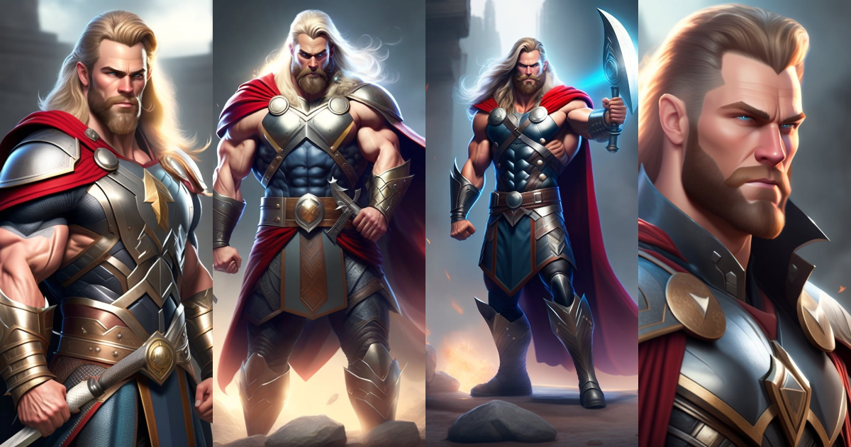 Lexica - Thor, a Thor character holding a axe.