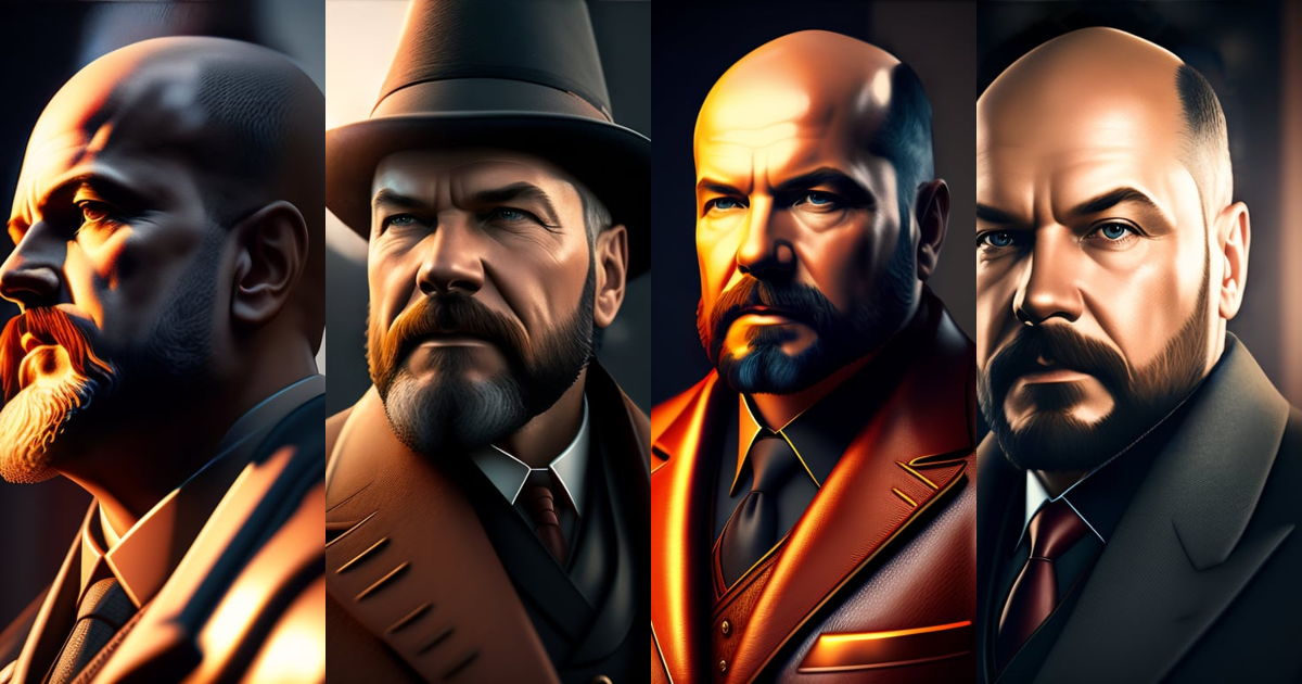 Lexica - Portrait of Lenin. Using 8K high definition. Intricate ...