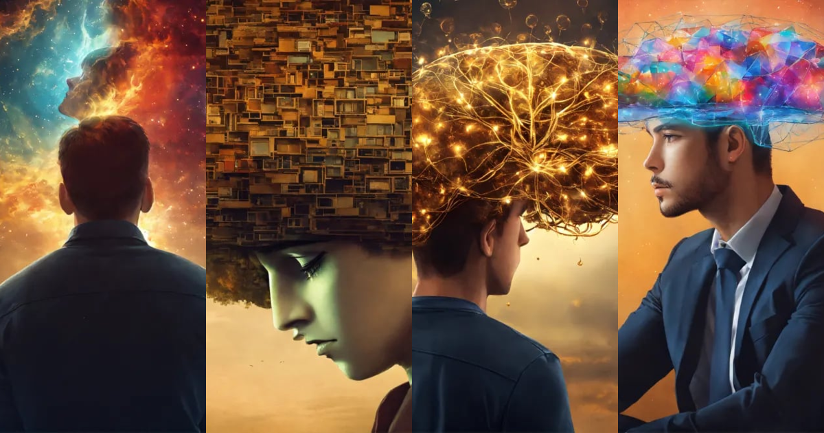 Lexica - A person who is thinking and thoughts in his head