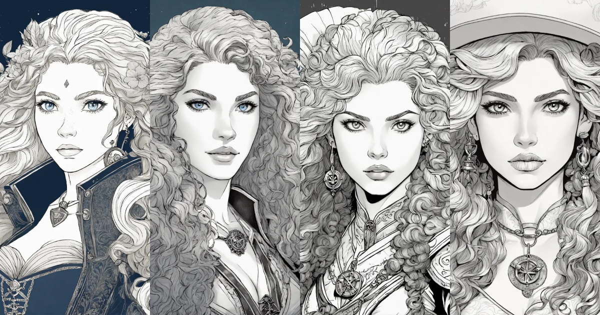 Lexica - "adult Merida as pirate captain", glossy hair, magical ...