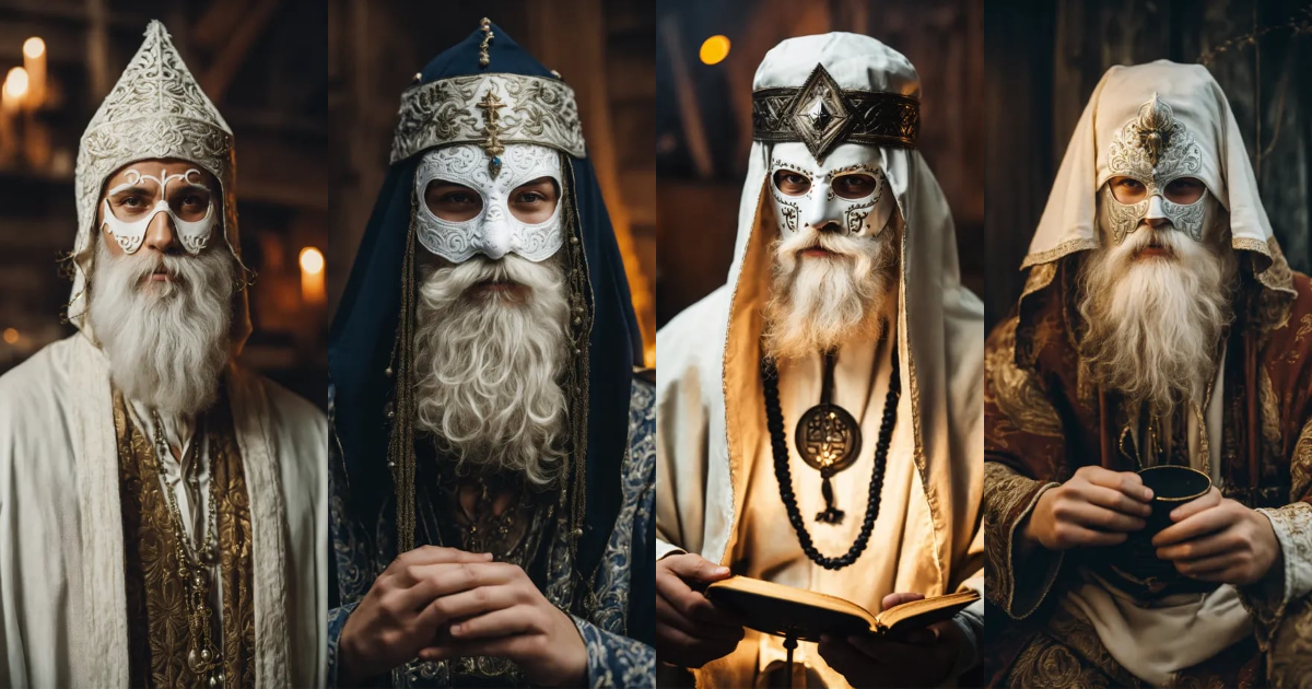 Lexica - Slavic wizard with a white mask