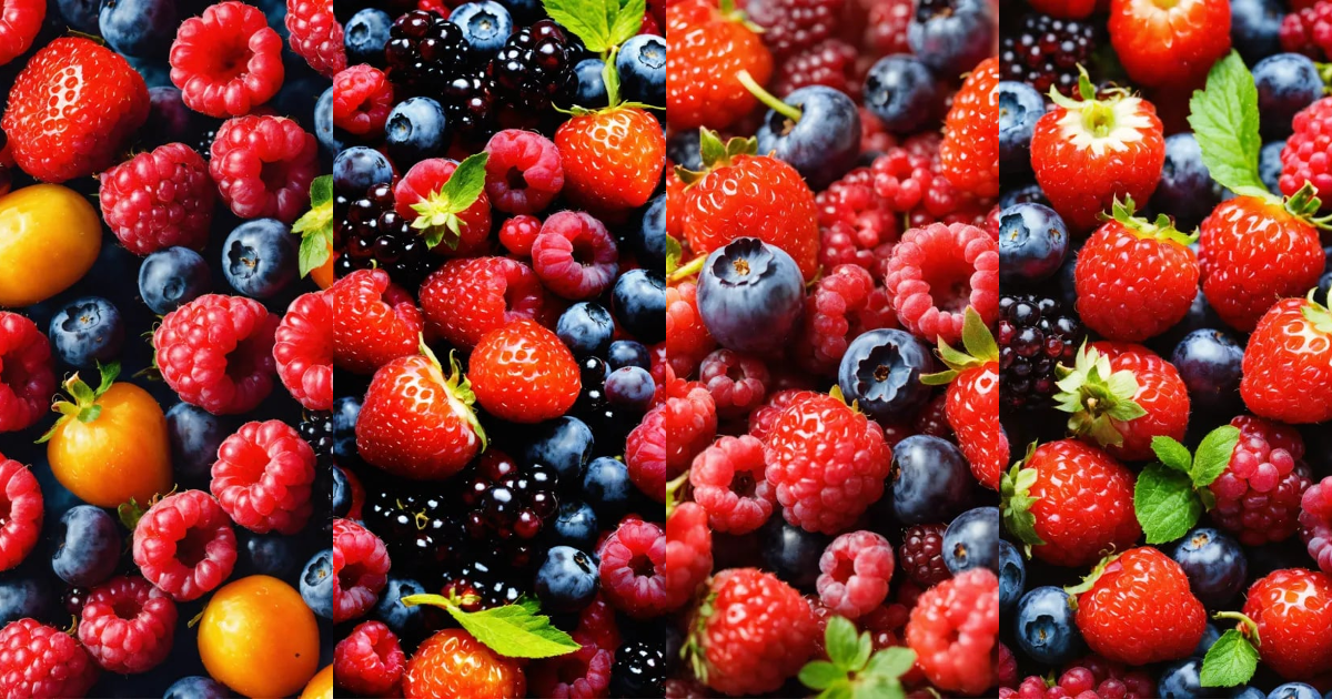 Lexica - Beautiful Berry mix, realistic photography, colorful ...
