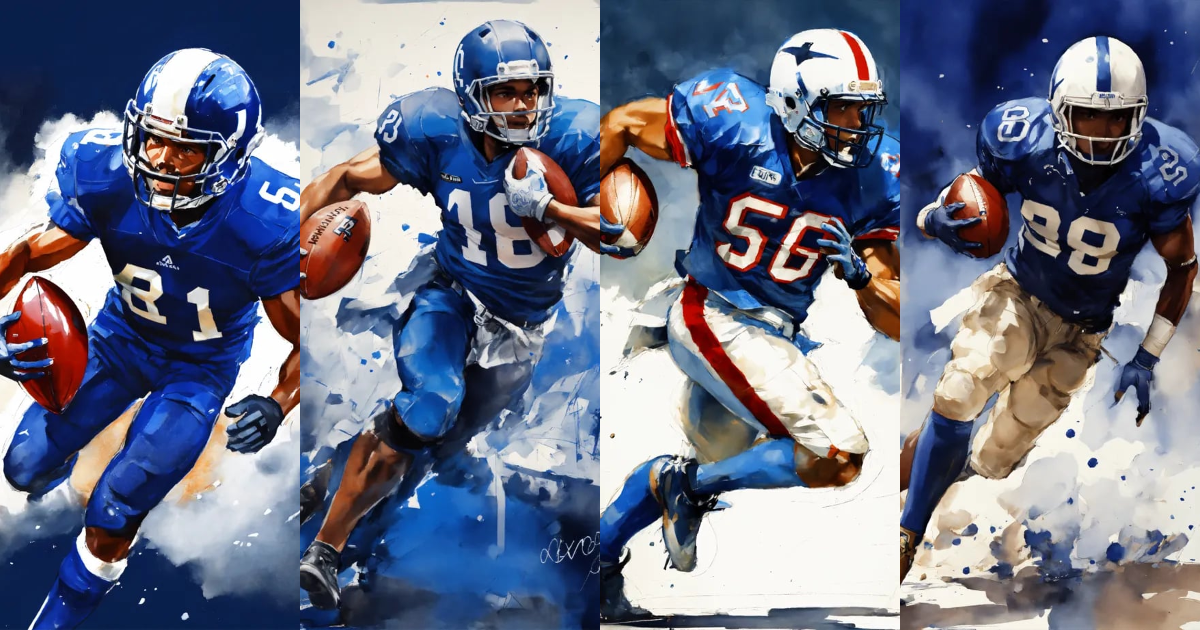 Lexica - Full Photo accurate shot of an American football player ...