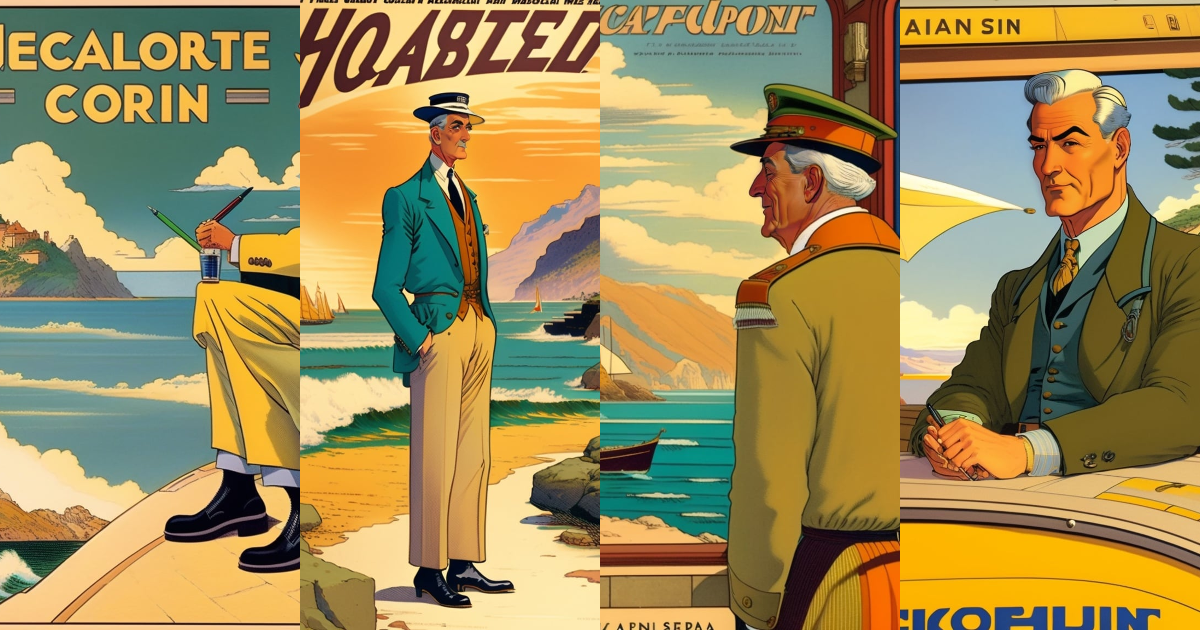 Lexica - Retired man on holidays, illustrated by Hugo Pratt ...