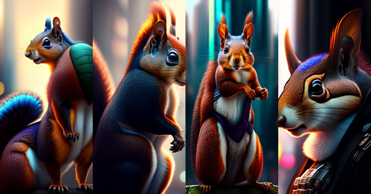 Lexica - A highly detailed long shot photo, cyberpunk giant rabid ...