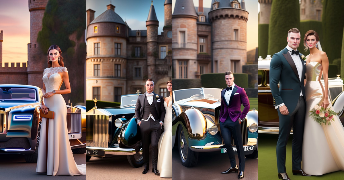 Lexica - A wealthy tycoon accompanied by his gorgeous companion ...