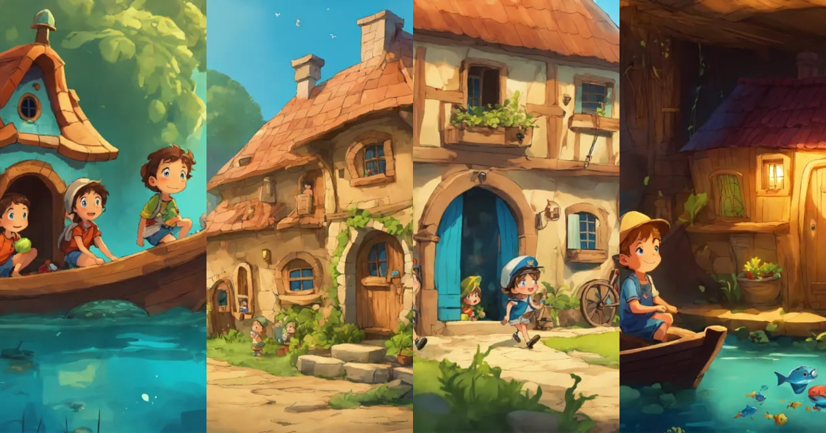 Lexica - 4 enfants sont dans un village sous-marin, partent à découvrir ...