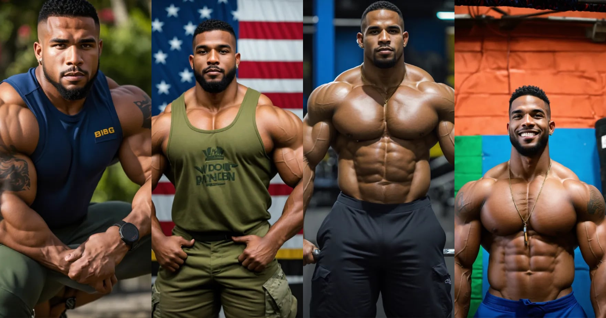 Lexica - 30-year-old Dominican man with big muscles, big bodybuilder ...