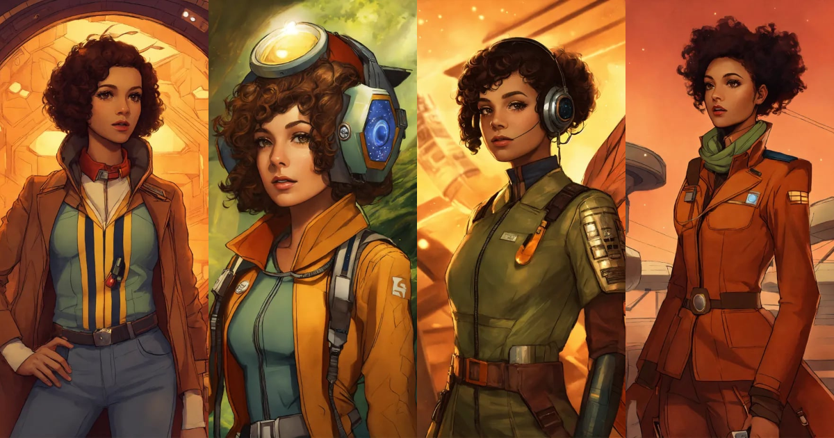 Lexica - Sci-fi illustration peri brown from doctor who as a half-bird ...