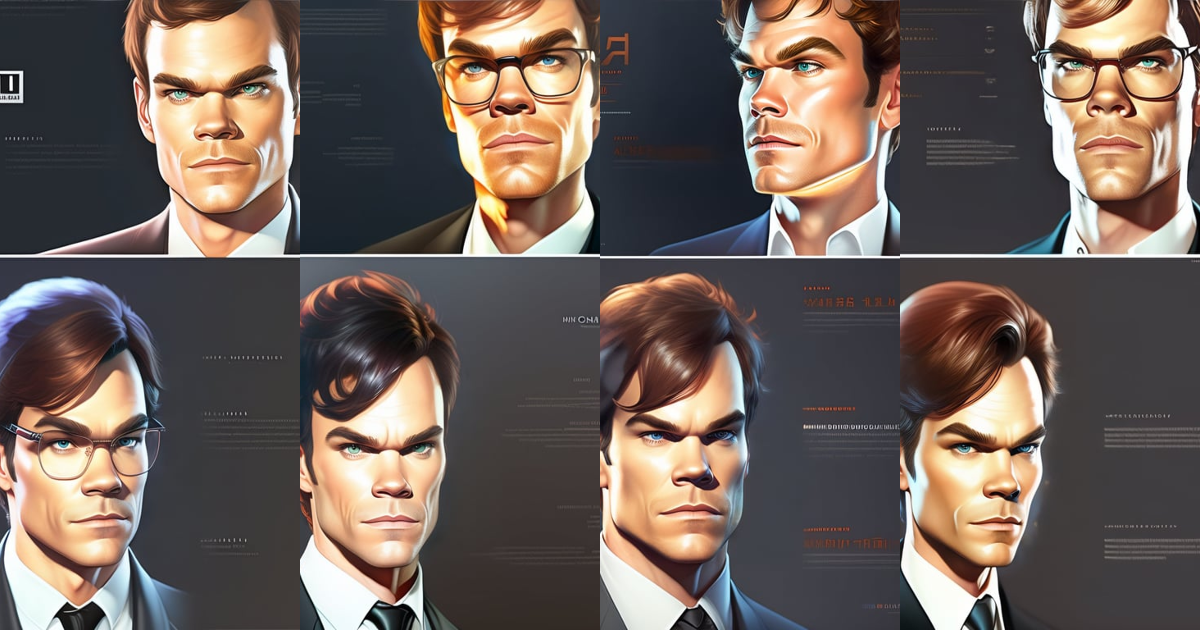 Lexica - Character concept art of Michael C. Hall as dexter | serious ...