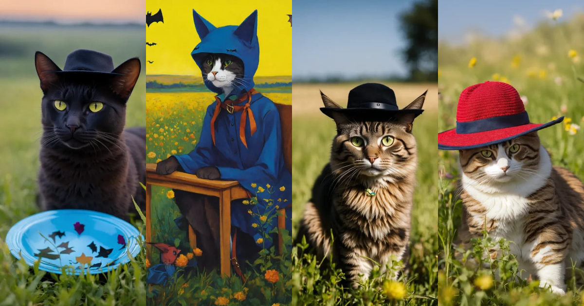 Lexica - Cat hat mat bat sat in the field