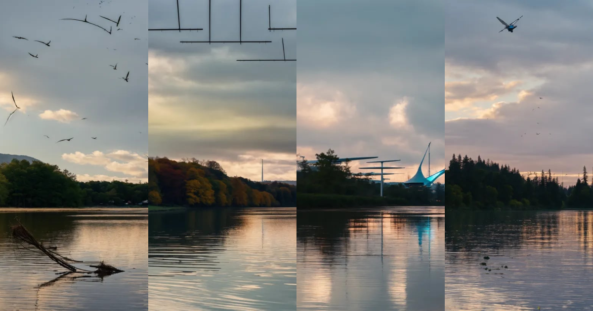 Lexica - Natural views by a rake, futuristic aesthetic