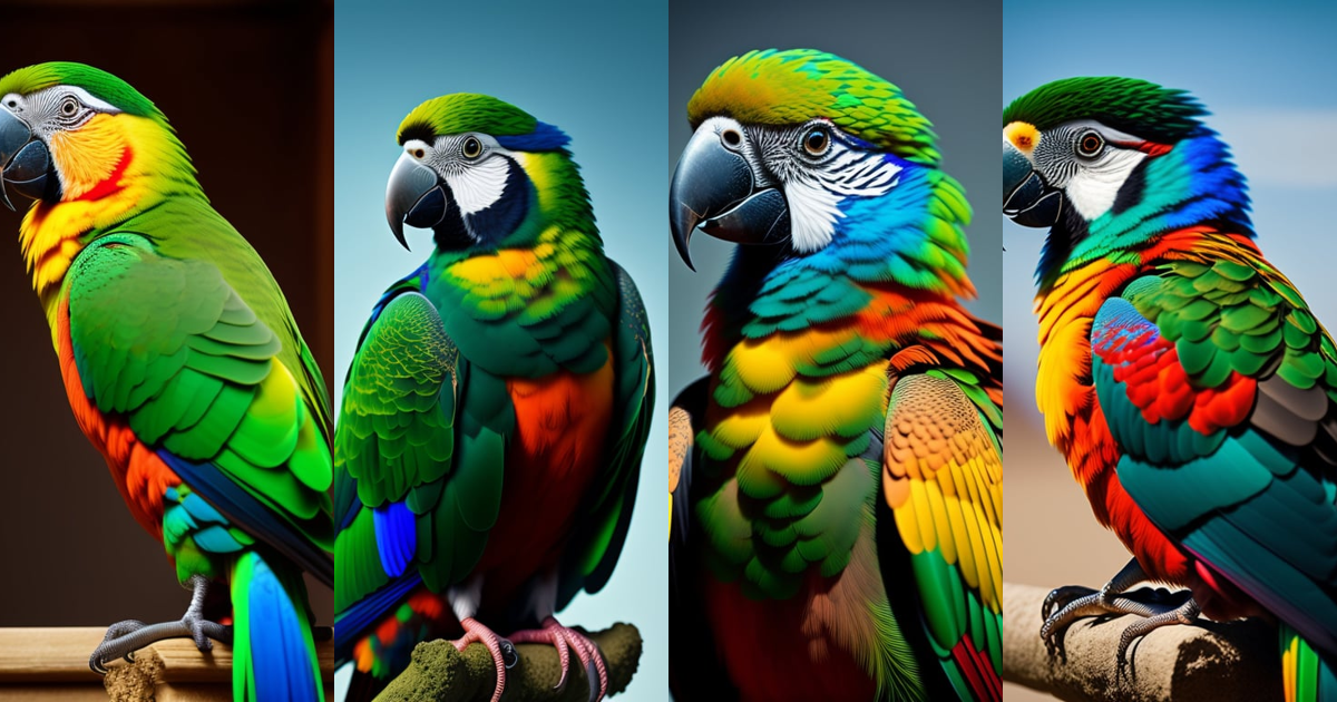 Lexica - Parrot kaiyk in elegant costume