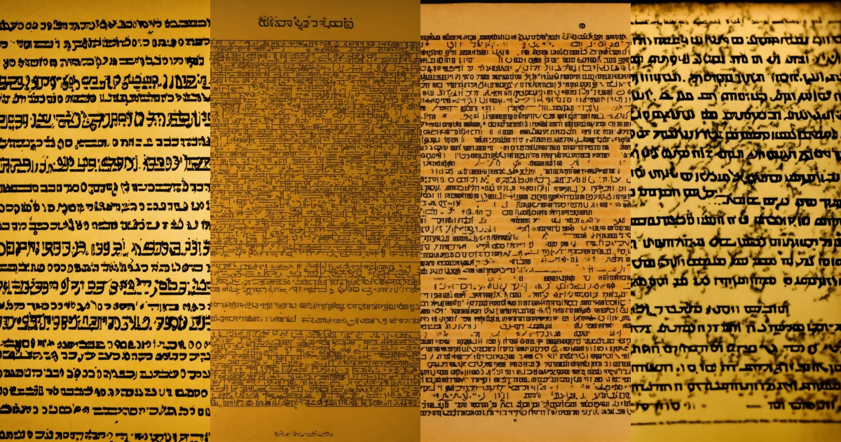 Lexica - Garbled text in Hebrew written in an unclear language, typed ...