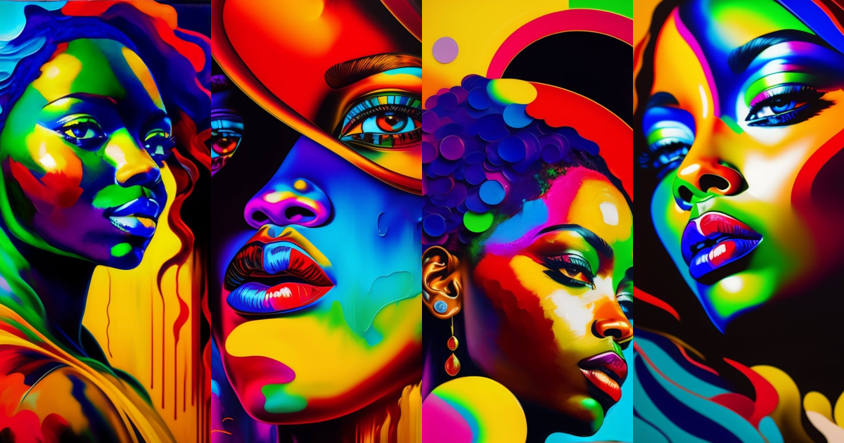 Lexica - Marcus Garvey, vibrant colors, palette knife oil painting ...