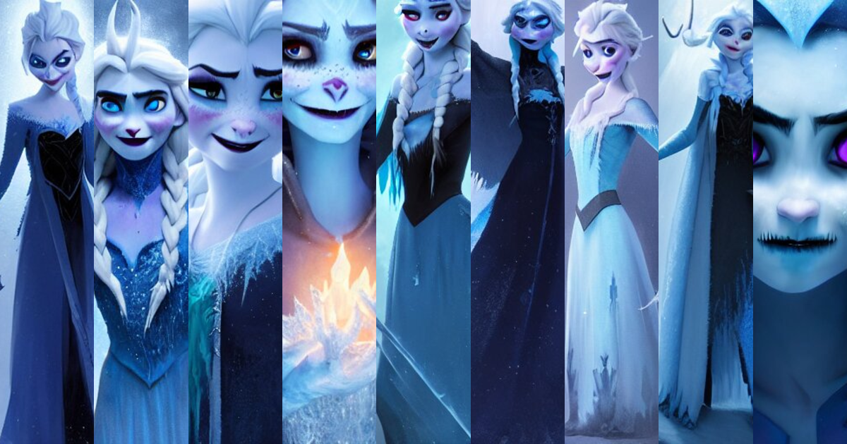 Lexica - An undead satanic ice witch from frozen 2. Detailed digital ...