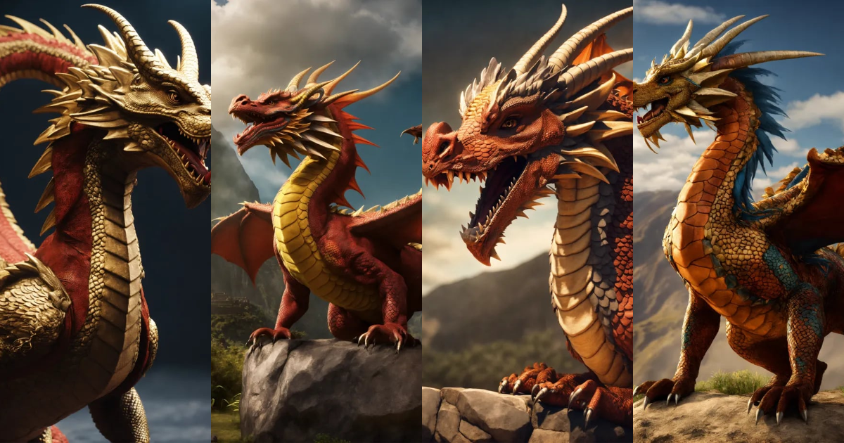 Lexica - Amaru Dragon Inca photorealistic movie render