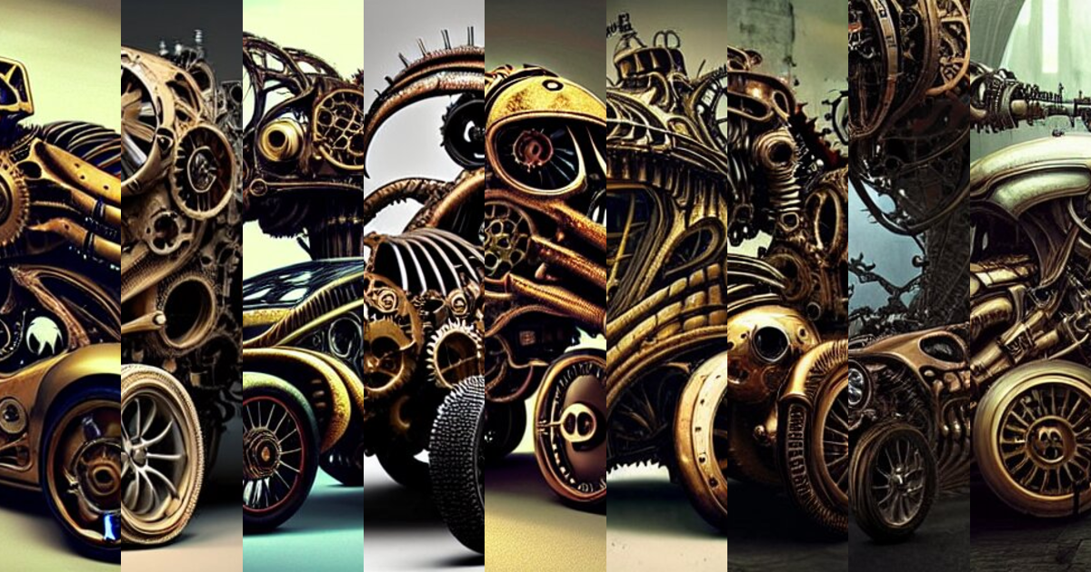 Lexica - Biomechanical steampunk vehicle reminiscent of fast sportscar ...