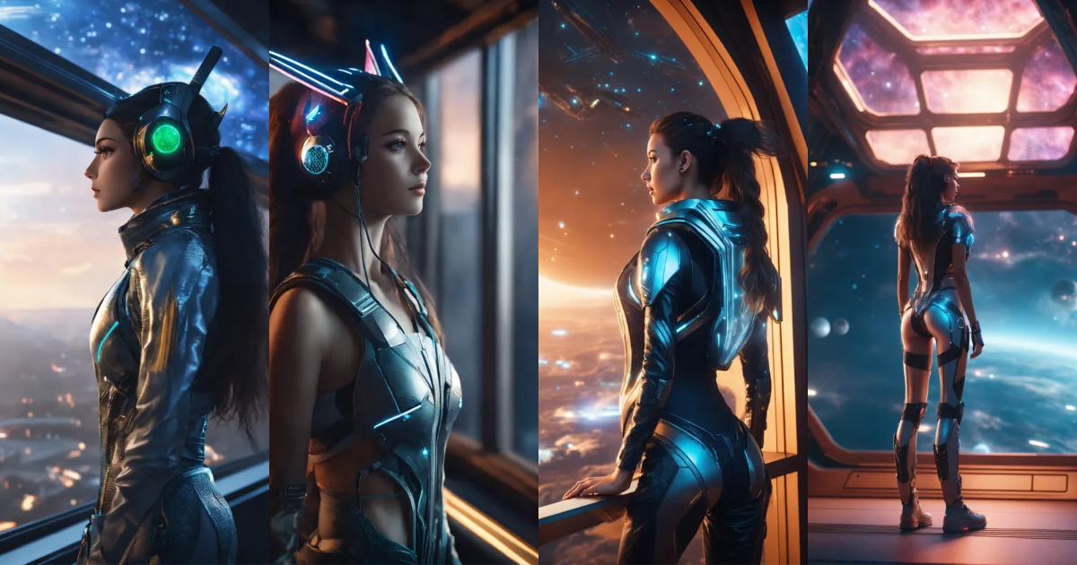 Lexica - Full body of a beautiful long hair girl standing wearing ...