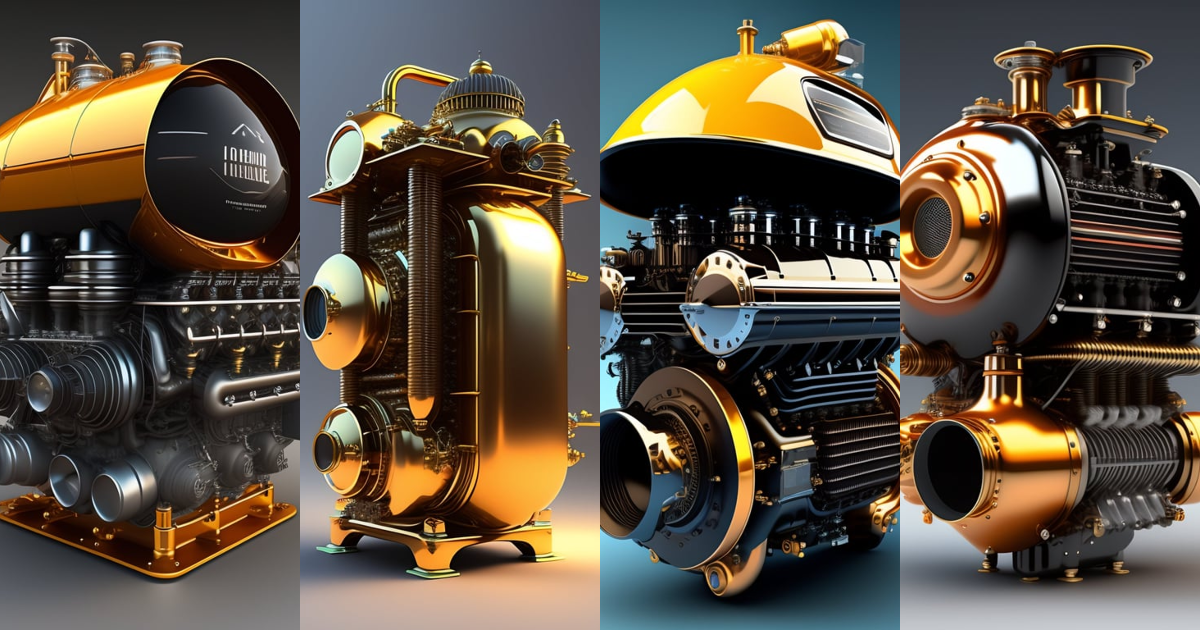 Lexica - Industrial design, 2 separate bodies of the engine, detailed ...