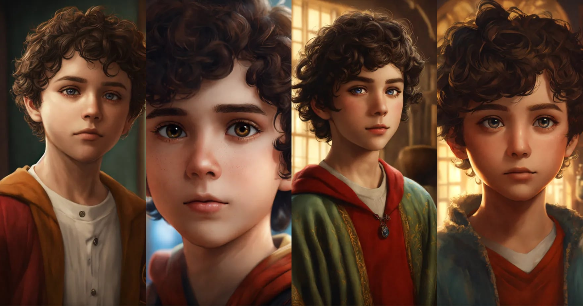 Lexica - An epic fantasy comic book style portrait painting of a young ...