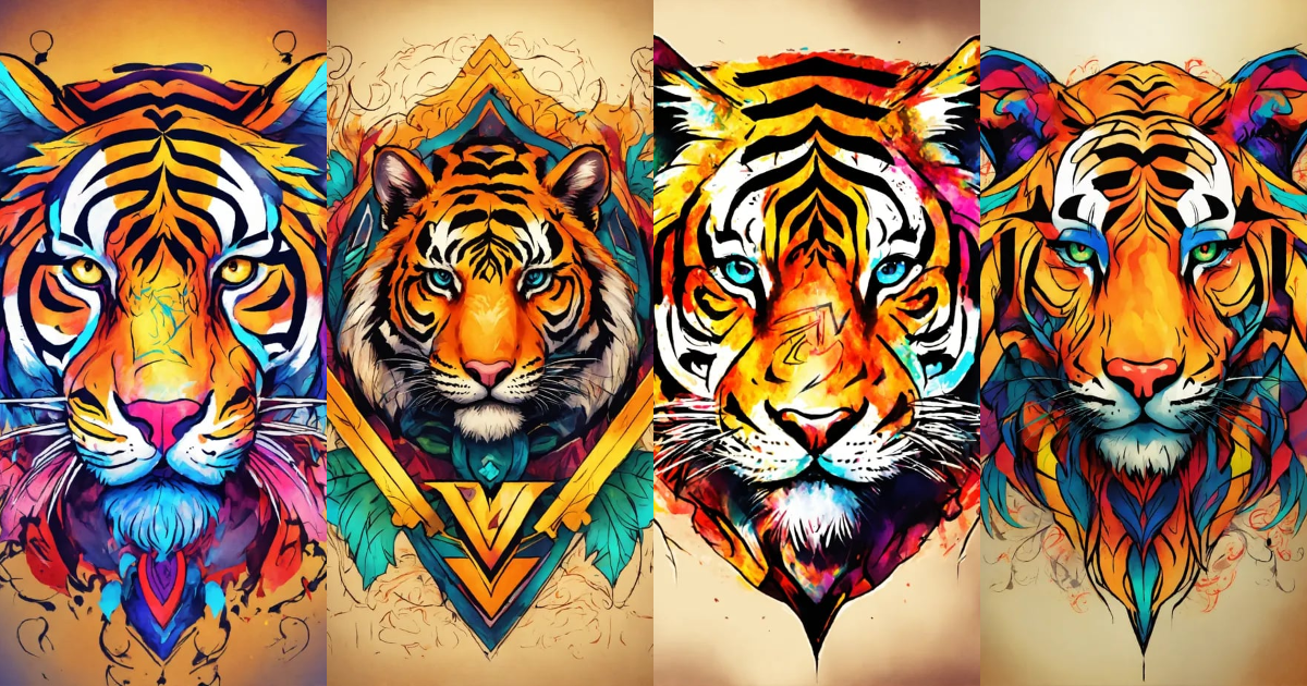 Lexica - Sketch tattoo drawing drawing style stylization bright colors ...