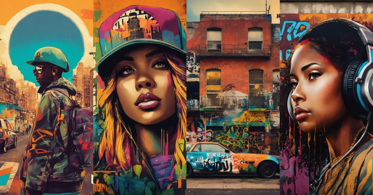 Lexica - Generate a street art album cover that blends the gritty and ...