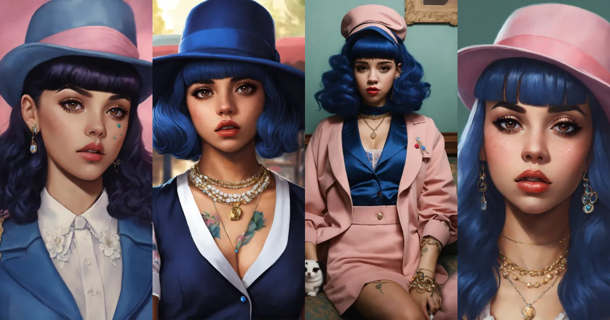 Lexica - Melanie Martinez as mobster, ultra realistic