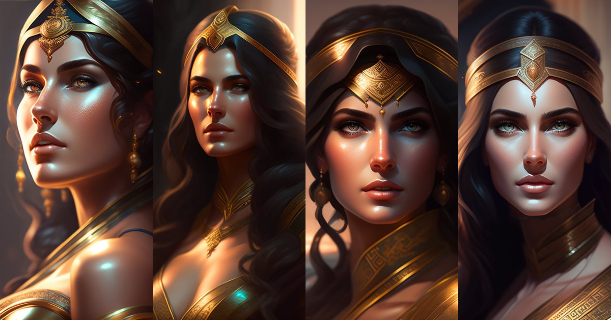 Lexica - Athena Pallada, greek goddess,dark light night, intricate ...