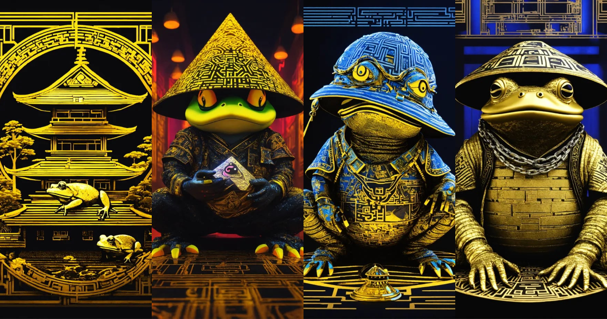 Lexica - A toad made out of a 3d black and white neon black light ...